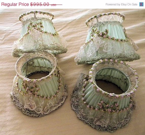 AMARNA ARTESANATO E IMAGENS: ABAJOURS ESTILO SHABBY CHIC