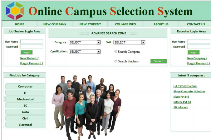 Tech for boost: Online campus selection system Final year Project
