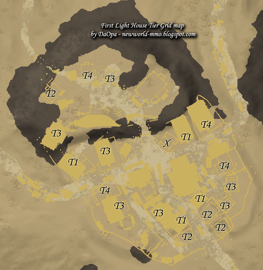 New World: First Light House Tier Grid map