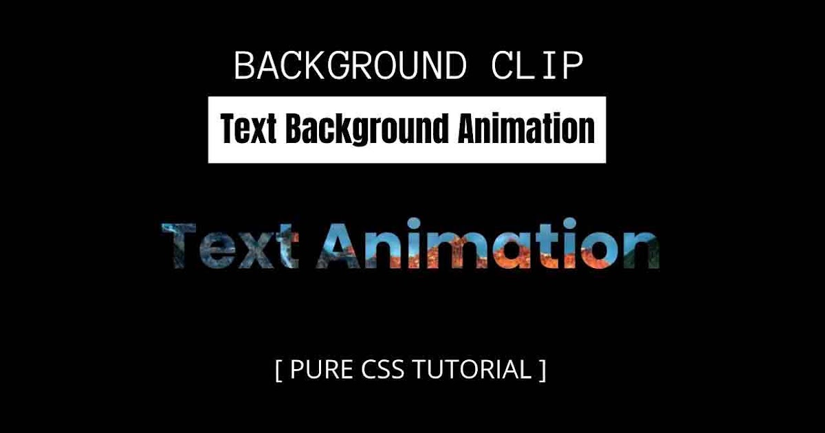 Simple Background Clip Text animation - Divinector