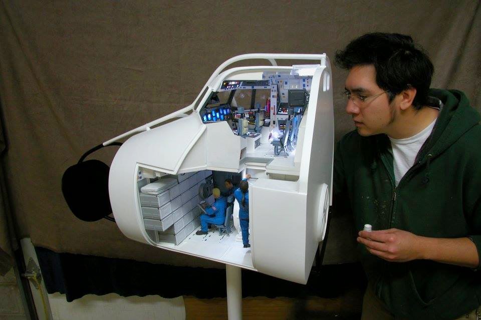 Bruce's Scale Modeling Domain: 1/12th scale space shuttle cockpit cutaway