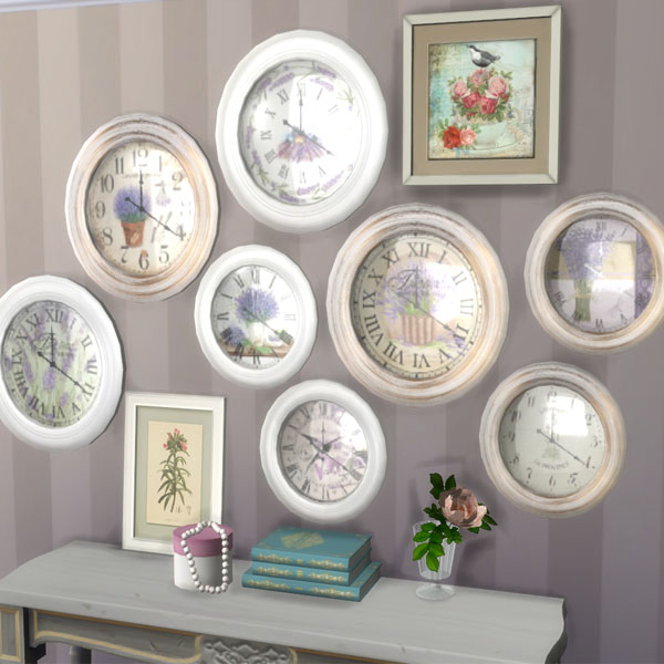 Corporation "SimsStroy": The Sims 4. Provence style wall clock.