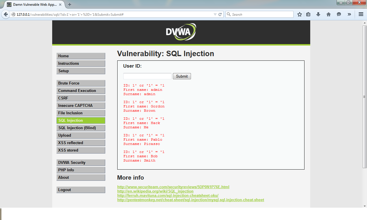 Web Application Security & Software Assurance: Step-by-Step Sql ...