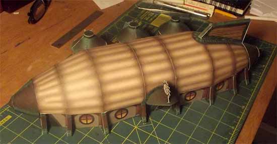 Airship Pub Paper Model | Paperized Crafts