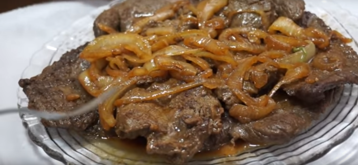 Receita de Bife Acebolado