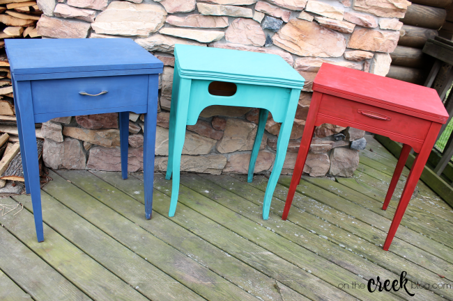 Refurbished Sewing Tables - Tiff W. - on the creek blog