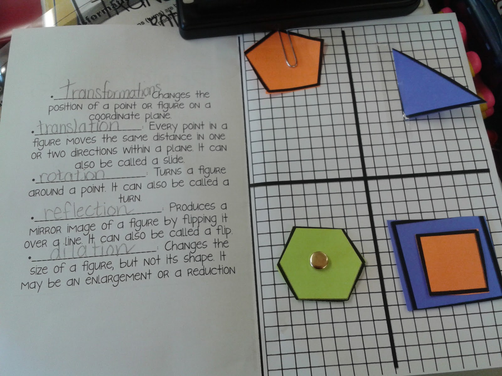 Mrs. Dryzal's Fantastic First Grade: Transformations Foldable