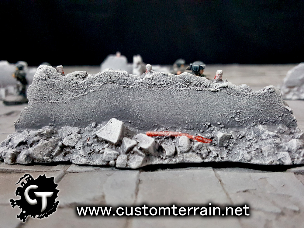 Wargame News and Terrain: Custom Terrain: New Urban Wall Ruins Custom ...