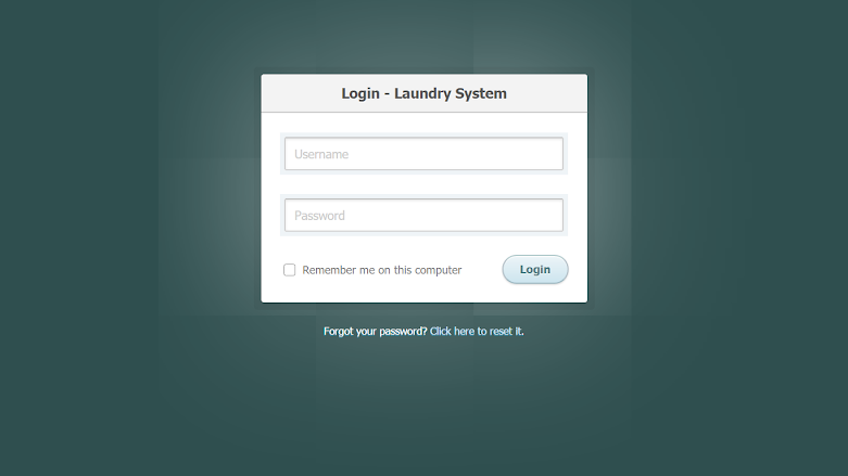Free Source Code in php mysql Laundry Management System-PHP
