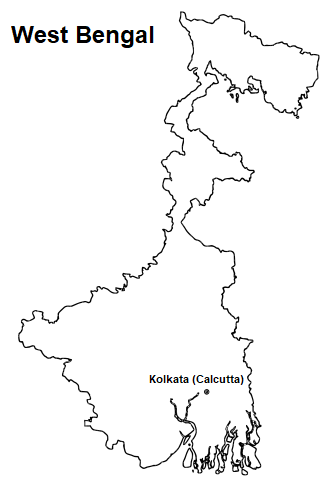 Blog de Biologia: Blank Outline Map of West Bengal