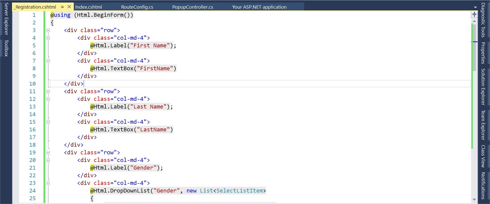 Dot Net Example Bootstrap Modal Popup Using Aspnet Mvc