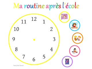 Imprimés pour les routines matinales et les routines du soir