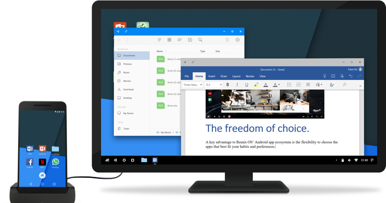Dar Report: You can turn your Android Phone into a PC with new Remix OS
