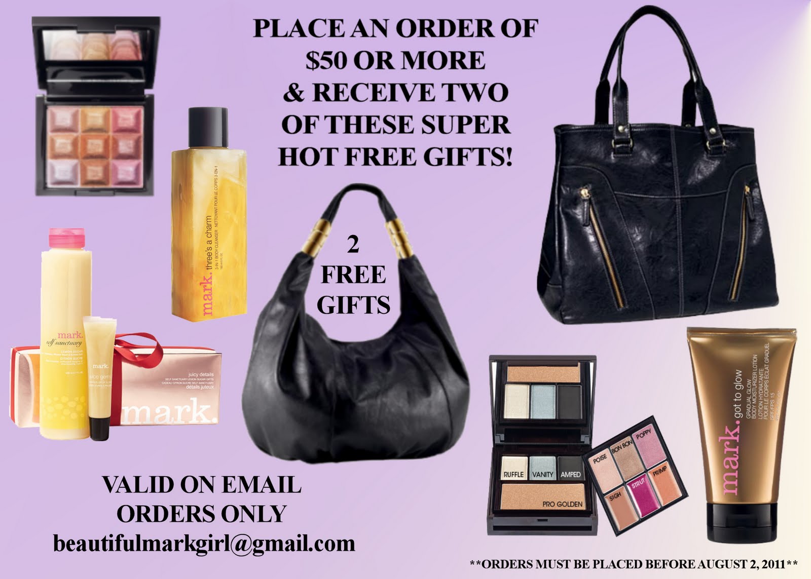 Beautiful mark. Girl: Customer Appreciation Freebies