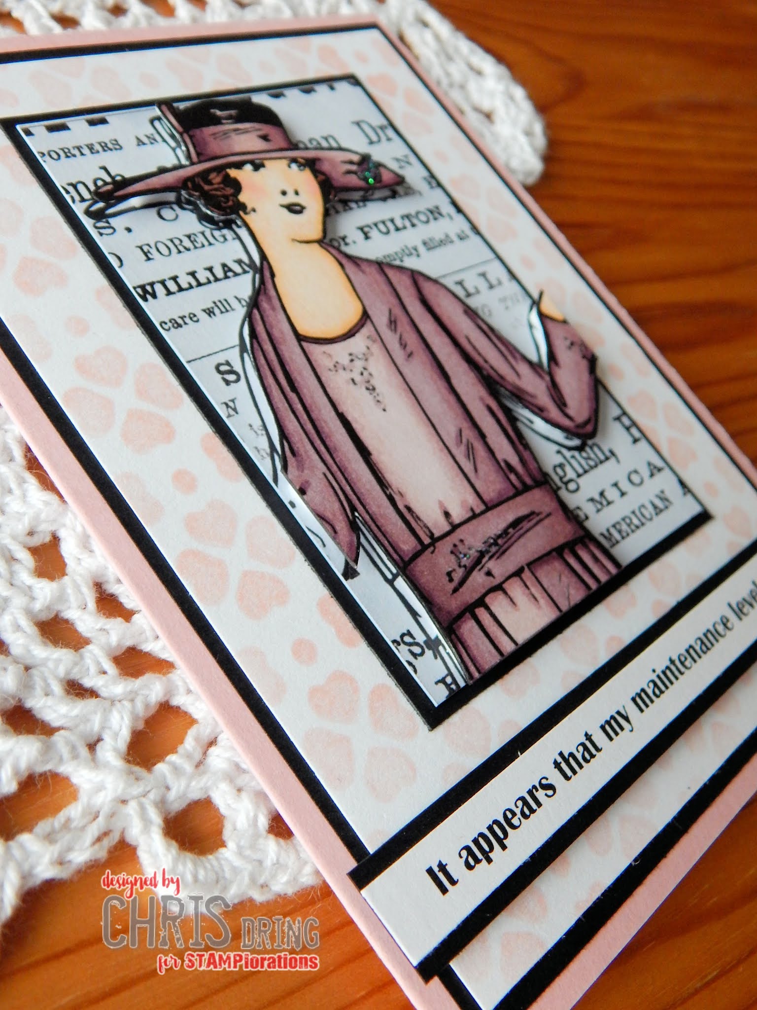 Chrispy's Creations: Retro Fashionistas ATC Paper Goods at STAMPlorations