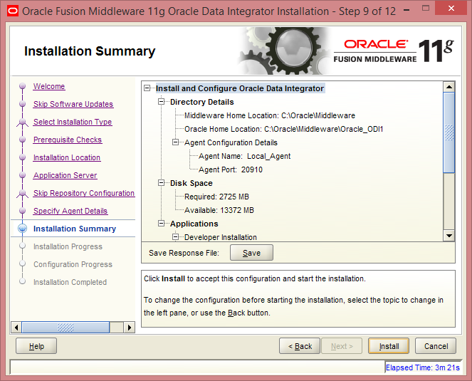 Hướng dẫn cài đặt Oracle Data Integrator 11g ~ Oracle Tech Talk Hướng dẫn cài đặt Oracle Data Integrator 11g ~ Oracle Tech Talk