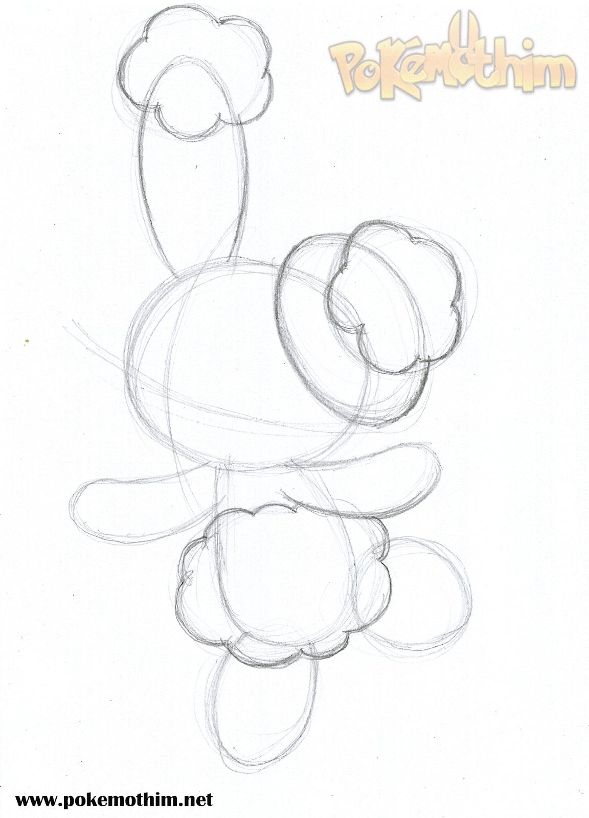 Tutorial de Desenho: Buneary - Pokémothim