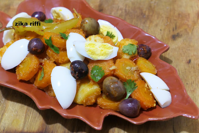 TORCHI SENNARYA W BATATA- ENTRÉES DE CAROTTES ET POMMES DE TERRE ...