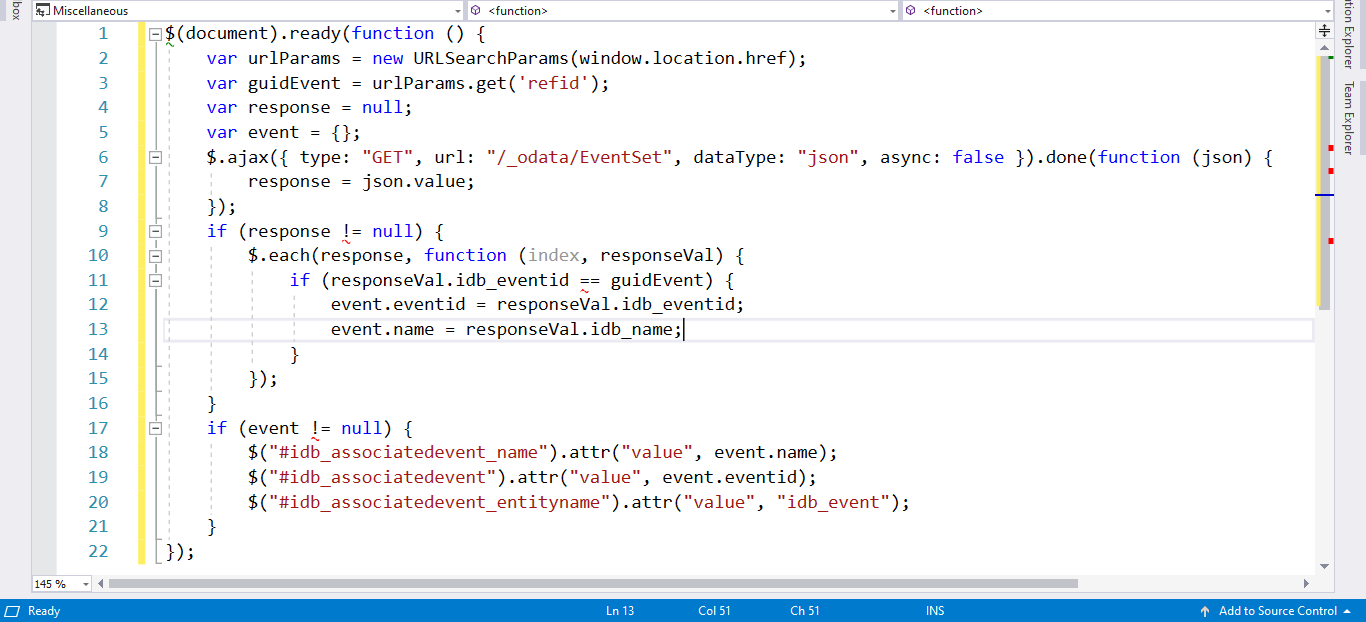 Using Odata and JavaScript in Microsoft Dyanmics 365 Portals.