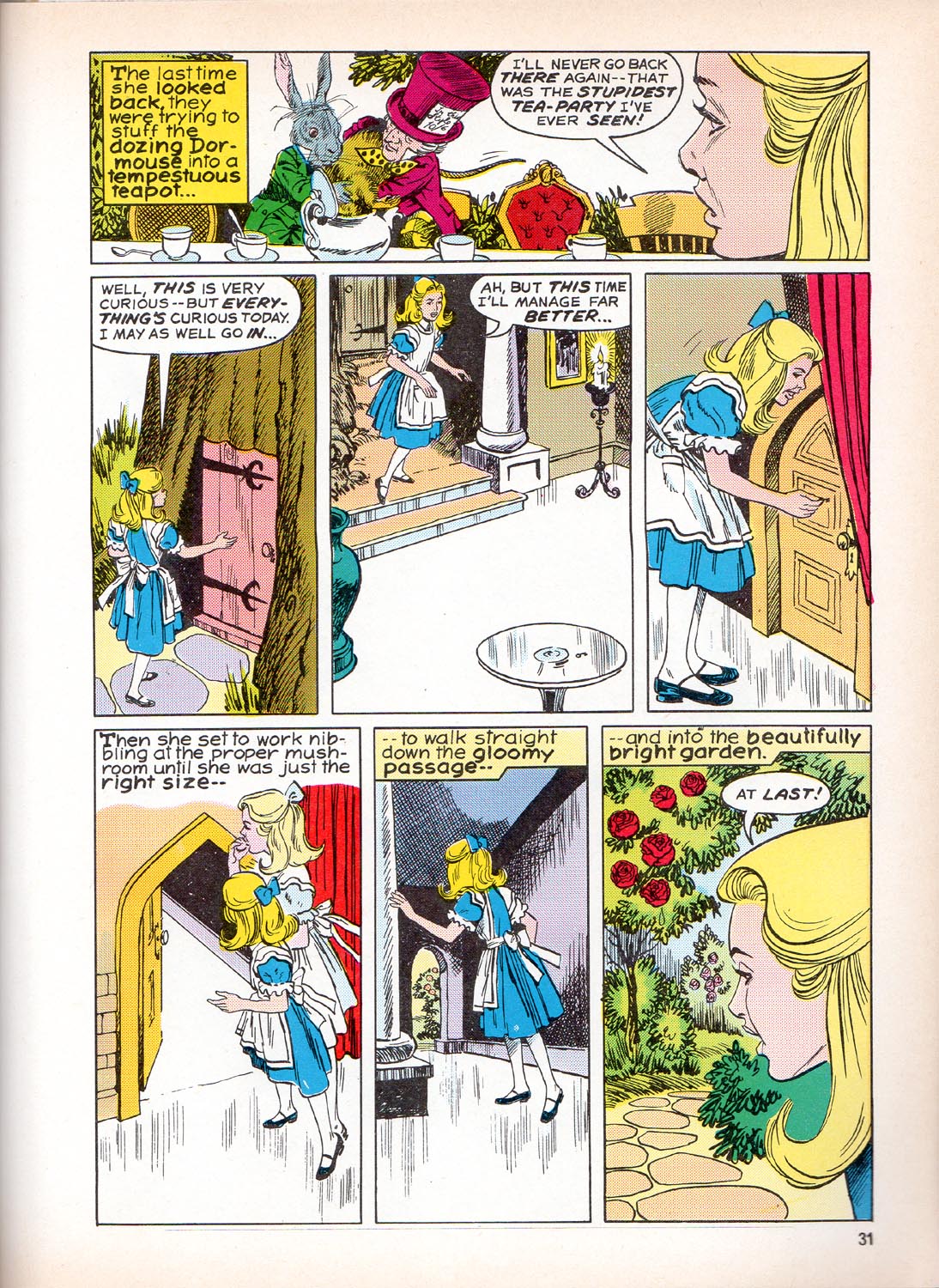 Alice big and small: Marvel Comics UK Alice in Wonderland