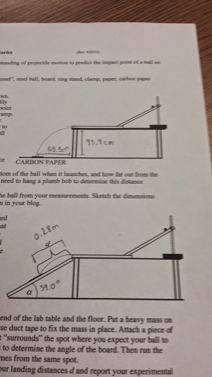 Phys4AF14 azcentenaro: Projectile Motion Lab