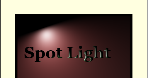 100 JavaFX Tutorials: 54. Spot Light