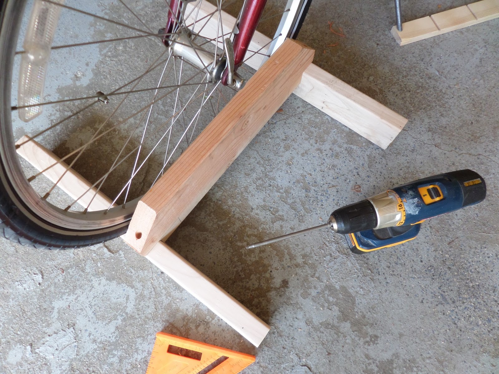 Selkie Wood Works: 2x4, 2x6 bicycle rack