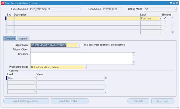 oracle concepts for you: Forms Personalization in Oracle Apps R12 ...