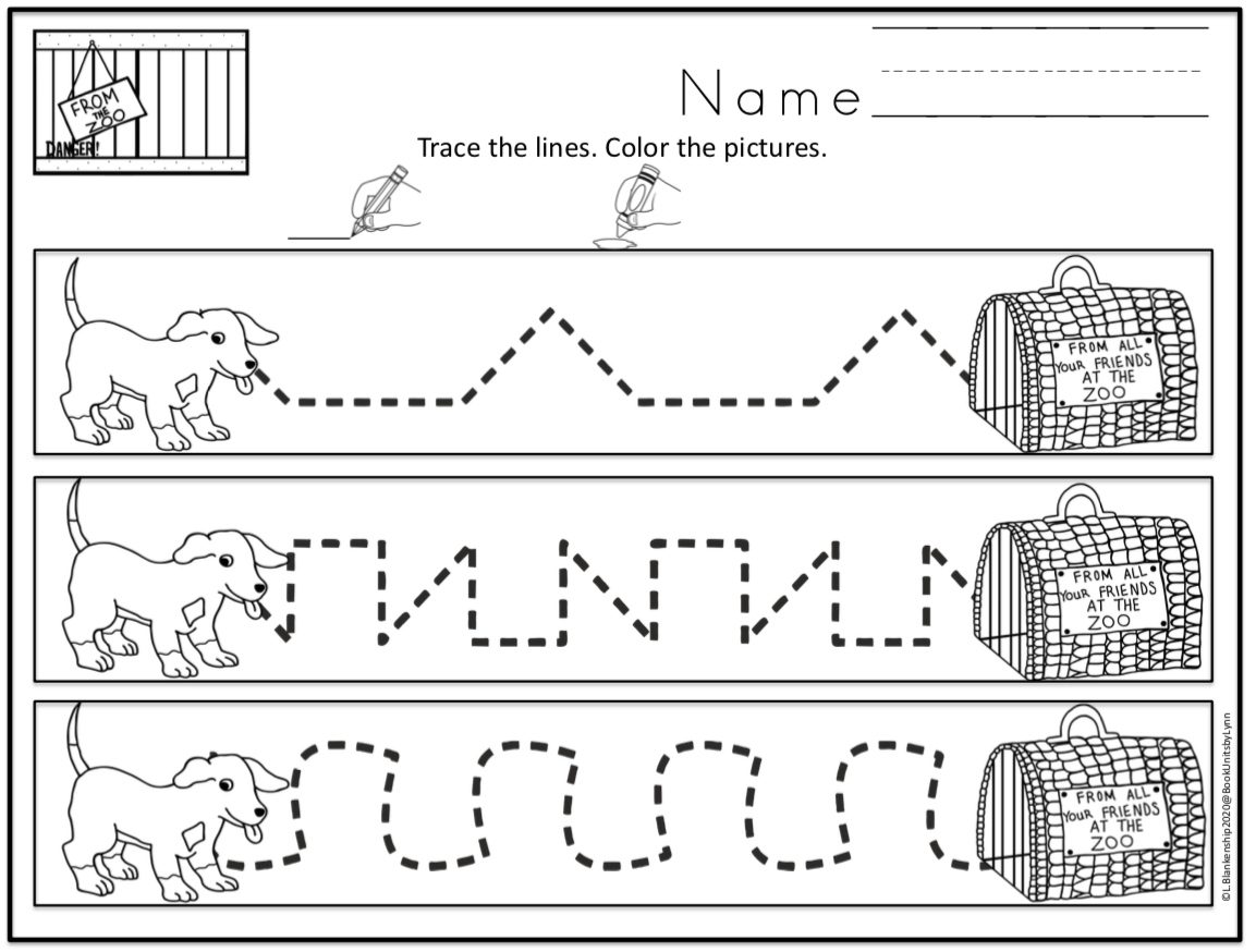 DEAR ZOO MATCHING, COUNTING AND FINE MOTOR ~ Book Units by Lynn