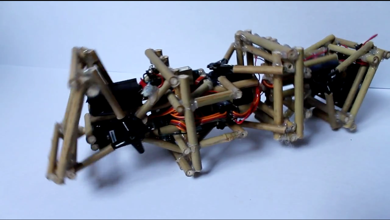 CNC Machine Tutorial: New robot caterpillar made from bamboo