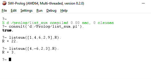 CS Assign: Write a Prolog program to implement sumlist(List,Sum) so ...