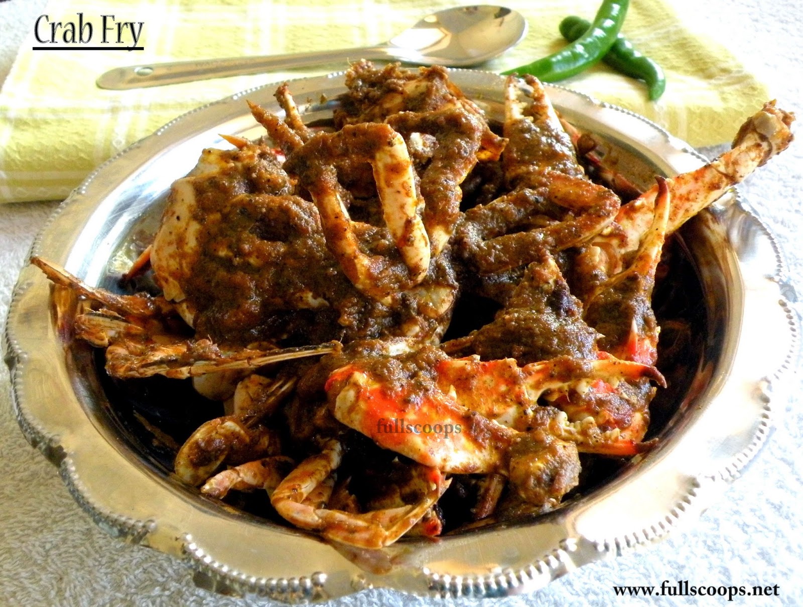 Crab Fry Recipe / Nandu Varuval Recipe ~ Full Scoops - A food blog with ...