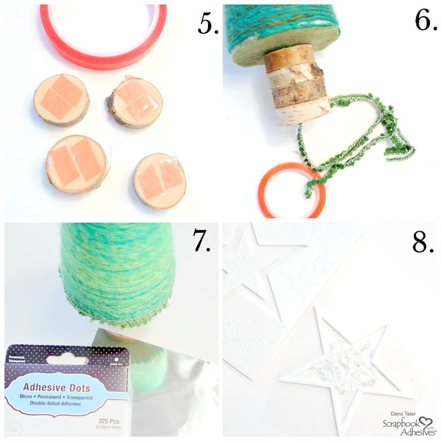 Christmas Yarn Trees Décor Tutorial - Scrapbook Adhesives by 3L