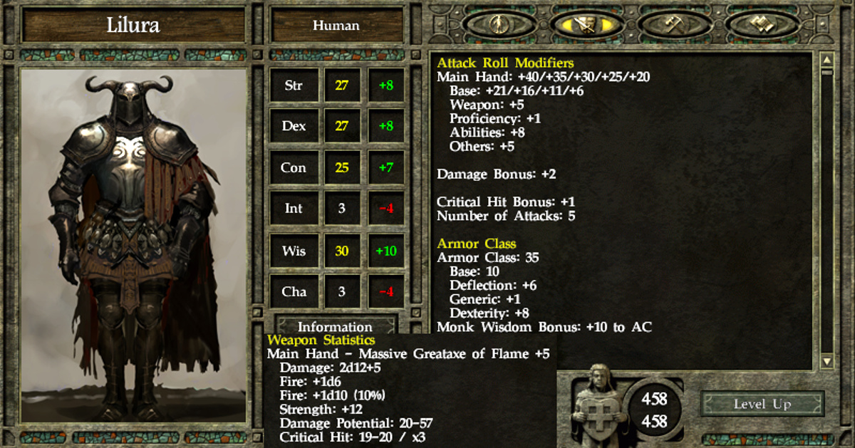 Best cRPGs: Dreadmaster of Bane Cleric Build, Icewind Dale 2 IWD2