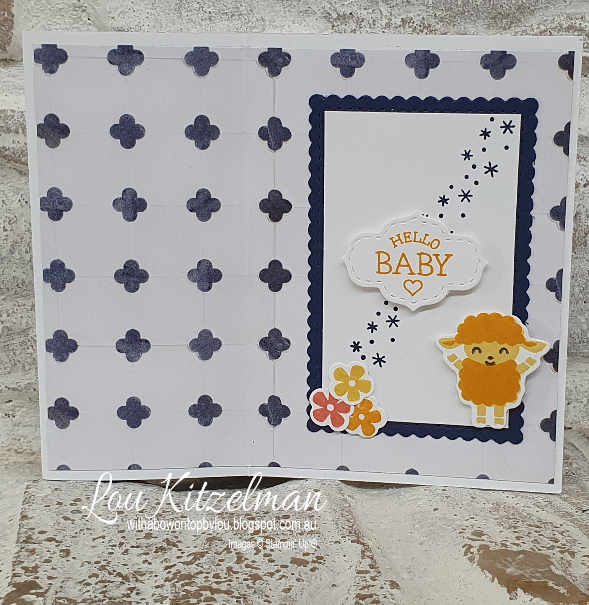 September Social Stamping - Baby Crib Card