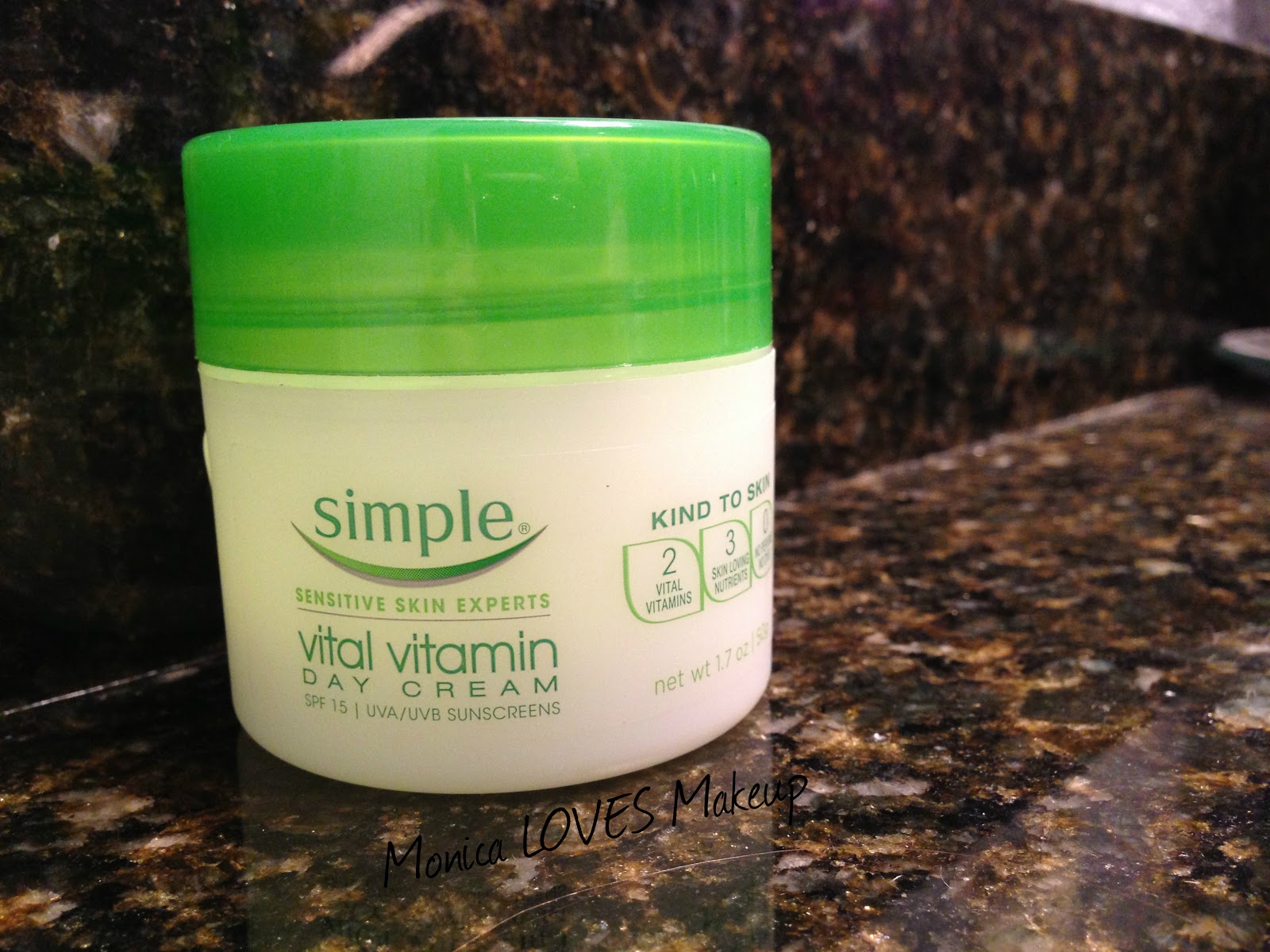 Monica LOVES Makeup: Simple Day Cream SPF 15