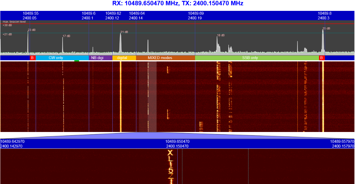 on4aol: OSCAR100 smalband [ 22 : Hellschreiber ?]