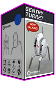 Papercraft - Portal Aperture Science Sentry Turret Retail Box ...