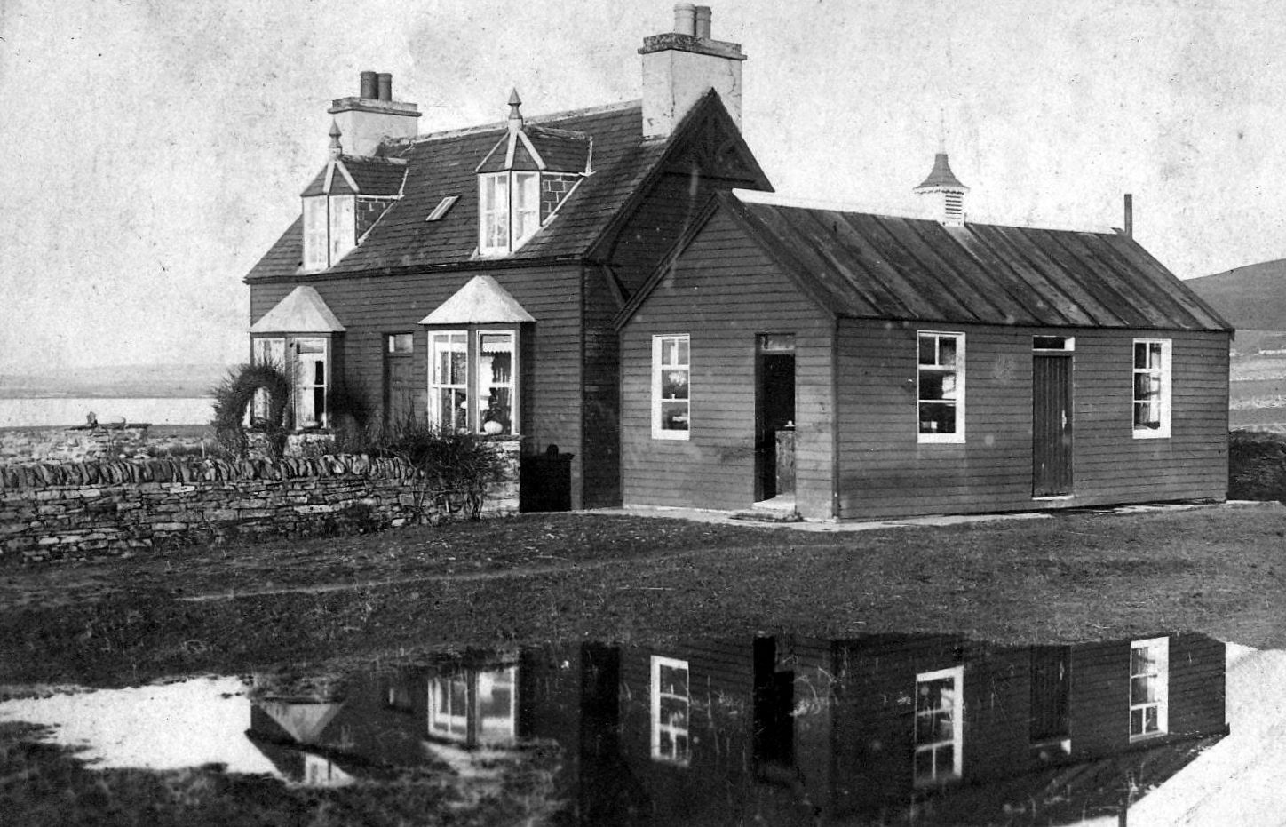 Tour Scotland: Old Photograph Hawthorn House Dounby Orkney Islands Scotland