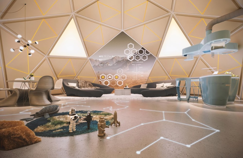 Mars house interior and exterior | human Mars