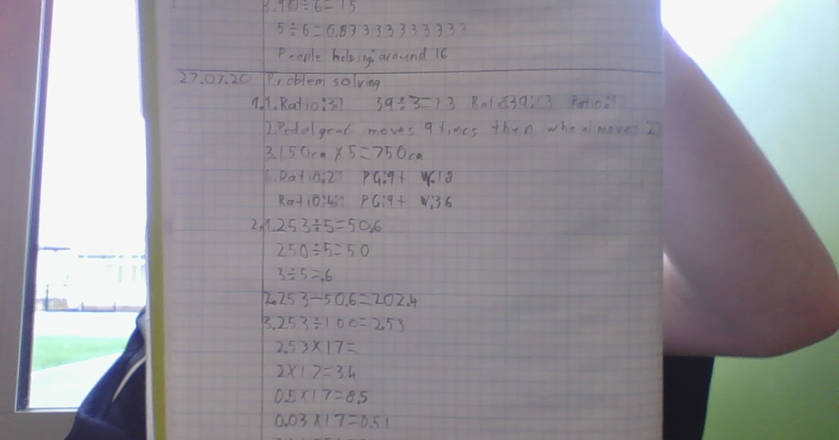 Connor: Maths problem solving! Maths in week 2!