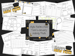 A - B - Seymour: Night Before New Year's Activity Pack