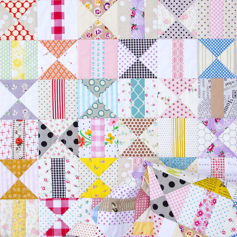 Red Pepper Quilts: Two Block Patchwork Quilt - The Finished Quilt