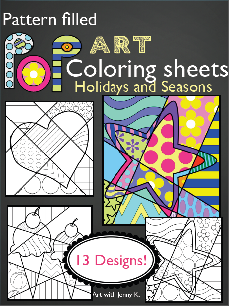 Pop Art Coloring Pages 2 - Coloring Pages