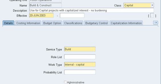 Oracle Applications Oracle Project Type And Template Setup Steps