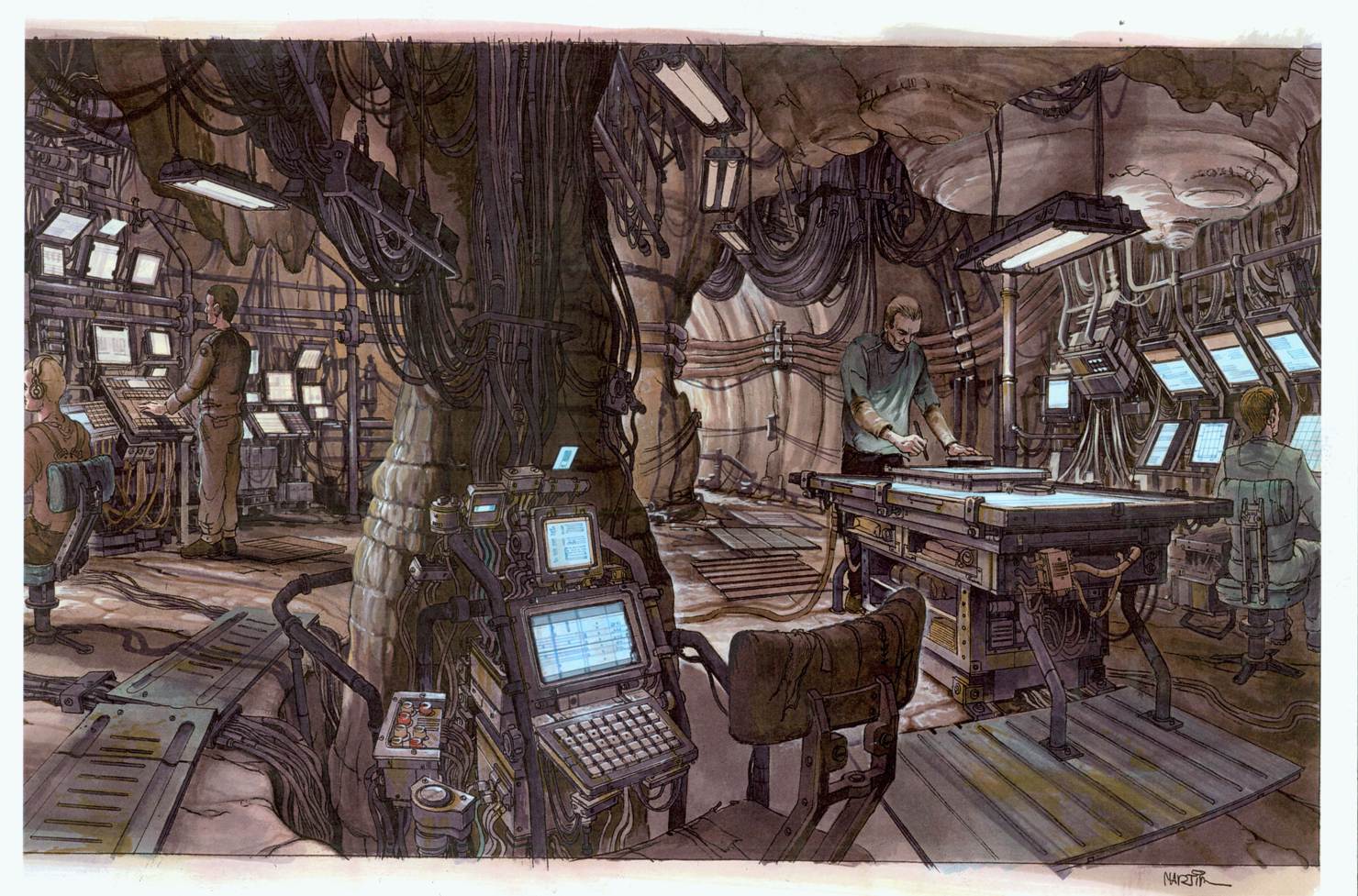 Moody THE MATRIX: RELOADED (2003) Zion Concept Art by Jim Martin « Film ...