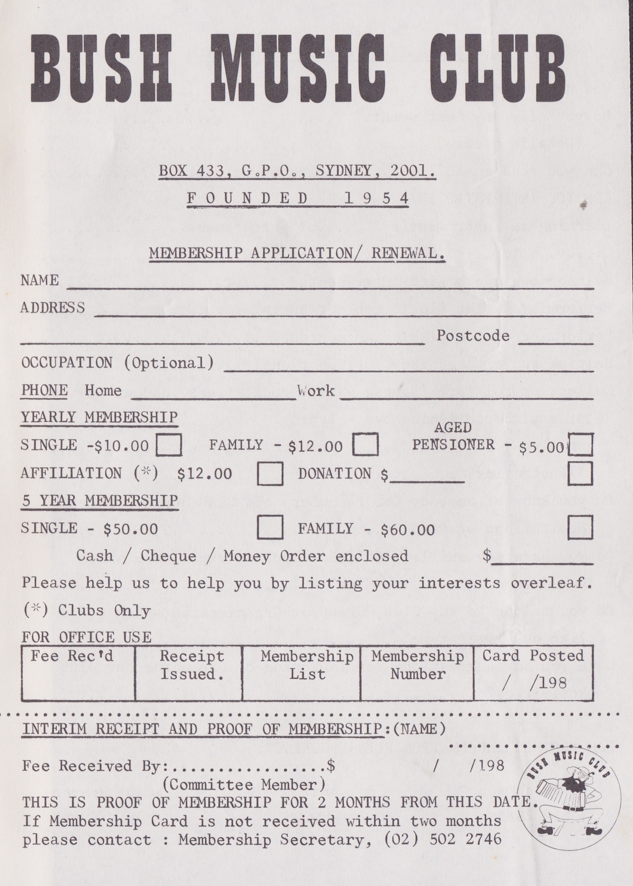The Bush Music Club: From the Archives - Miscellaneous documents - Part ...