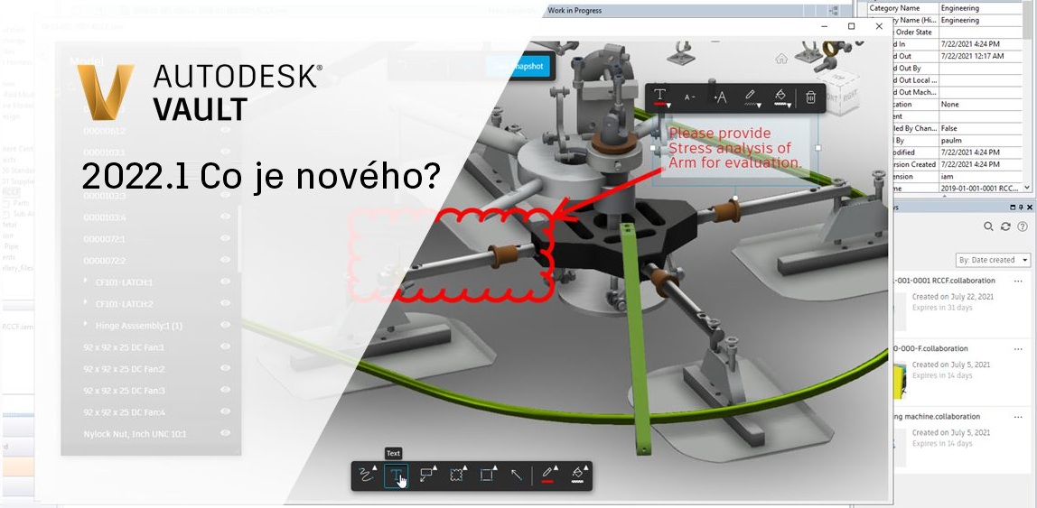 Inventor guru: Autodesk Vault 2022.1 - co je nového?