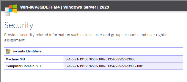 Get the computer's security identifier (SID) remotely