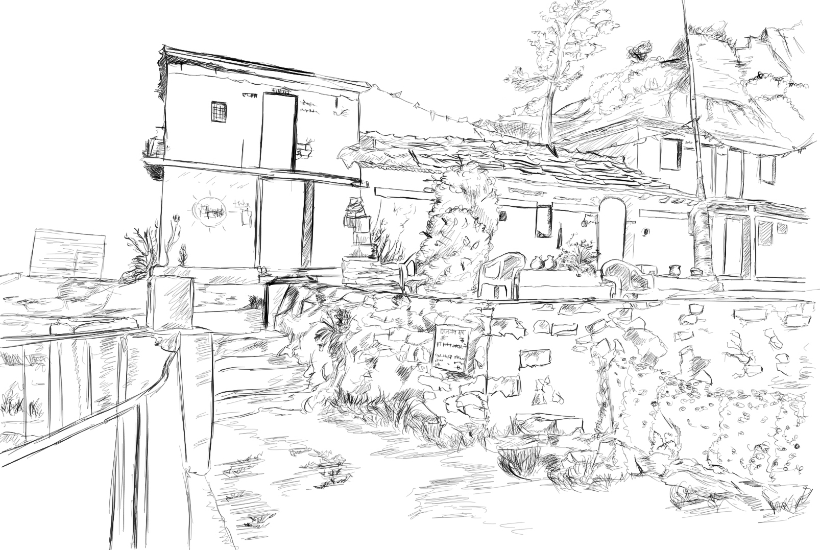 Digital sketching sample